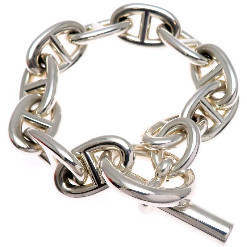 HERMES [銀座店]HERMES エルメス SV925 シェーヌダンクル TGM 11コマ ブレスレット シルバー925 メンズ DH86766 : DS大黒屋 - 通販 - Yahoo ...