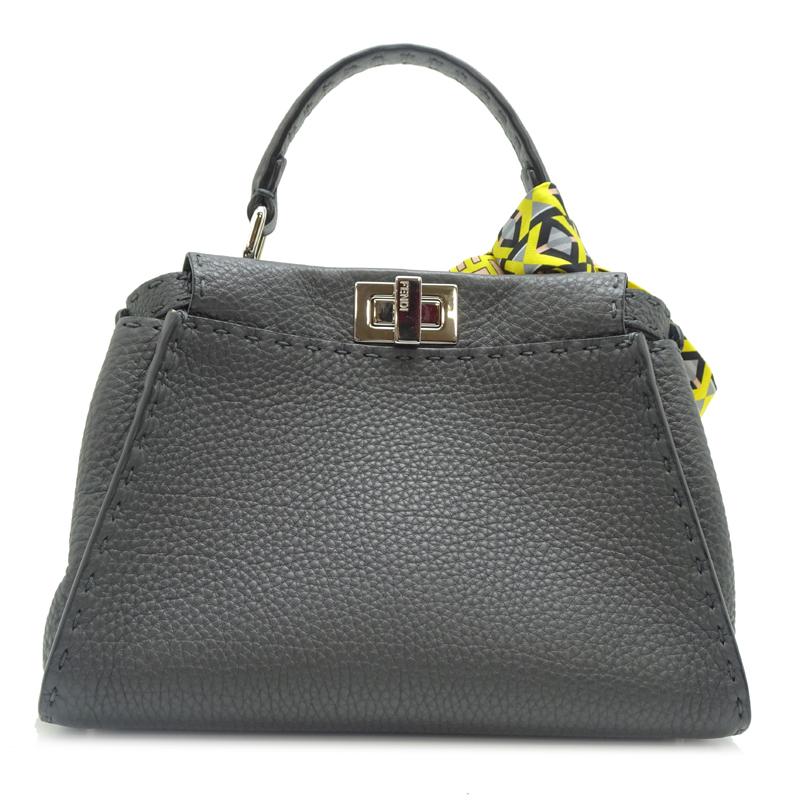 FENDI [銀座店]FENDI フェンディ ピーカブー ミニ ※ラッピー付き 8BN244 ハンドバッグ セレリア グレー レディース DH87388 : DS大黒屋 - 通販 ...