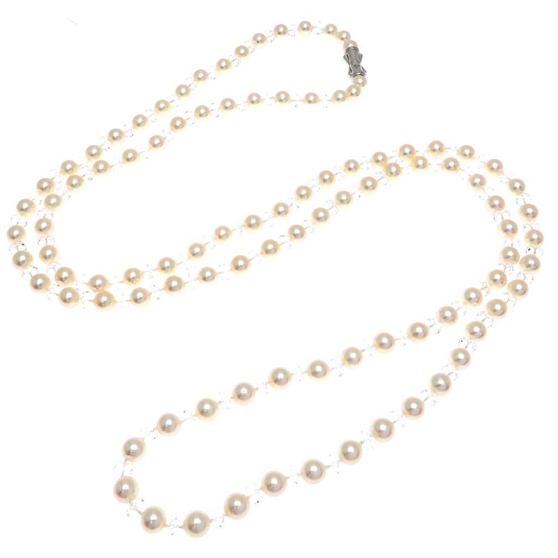 [銀座店]TASAKI タサキ（田崎真珠） SV 121cm 6.9〜7.4mm パール ヴァリエ ネックレス シルバー レディース DH87486 : DS大黒屋 - 通販 - Yahoo ...