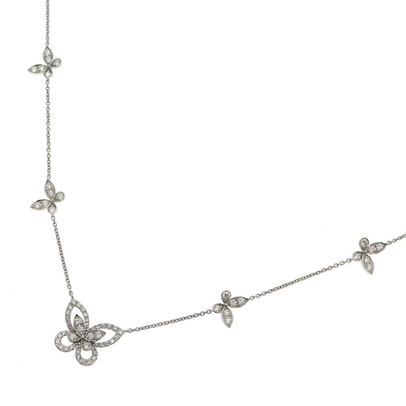 グラフ [飯能本店]GRAFF 0.83ct ダイヤモンド バタフライ シルエット RGP746 ネックレス 750ホワイトゴールド レディース DH87512 : DS大黒屋 - 通販 ...