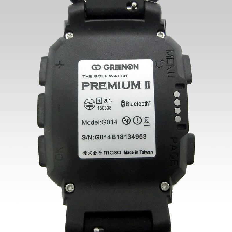 GreenOn グリーンオン THE GOLF WATCH PREMIUM II ザ・ゴルフウォッチ プレミアム2 ブラック /GH10873 ...