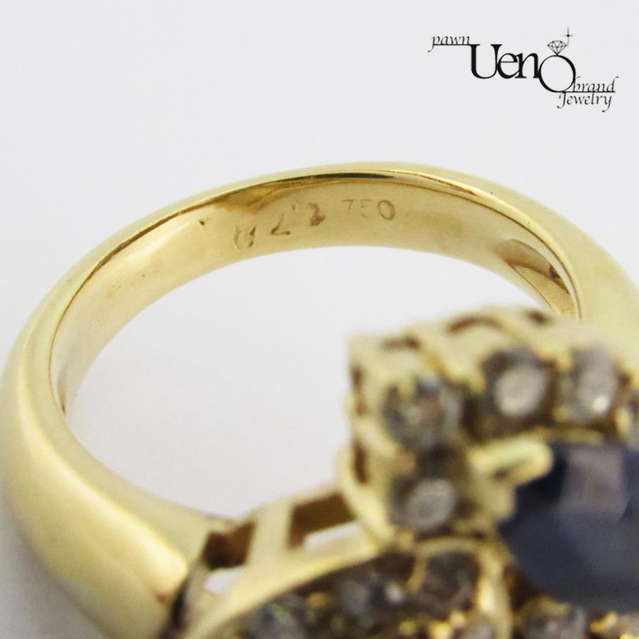 【質屋】送料無料！K18 サファイア0.92ct ルビー0.41ct エメラルド0.37ct ダイヤモンド マルチ ファッションリング : 株式会社 上野商会 Yahoo!店 - 通販 ...