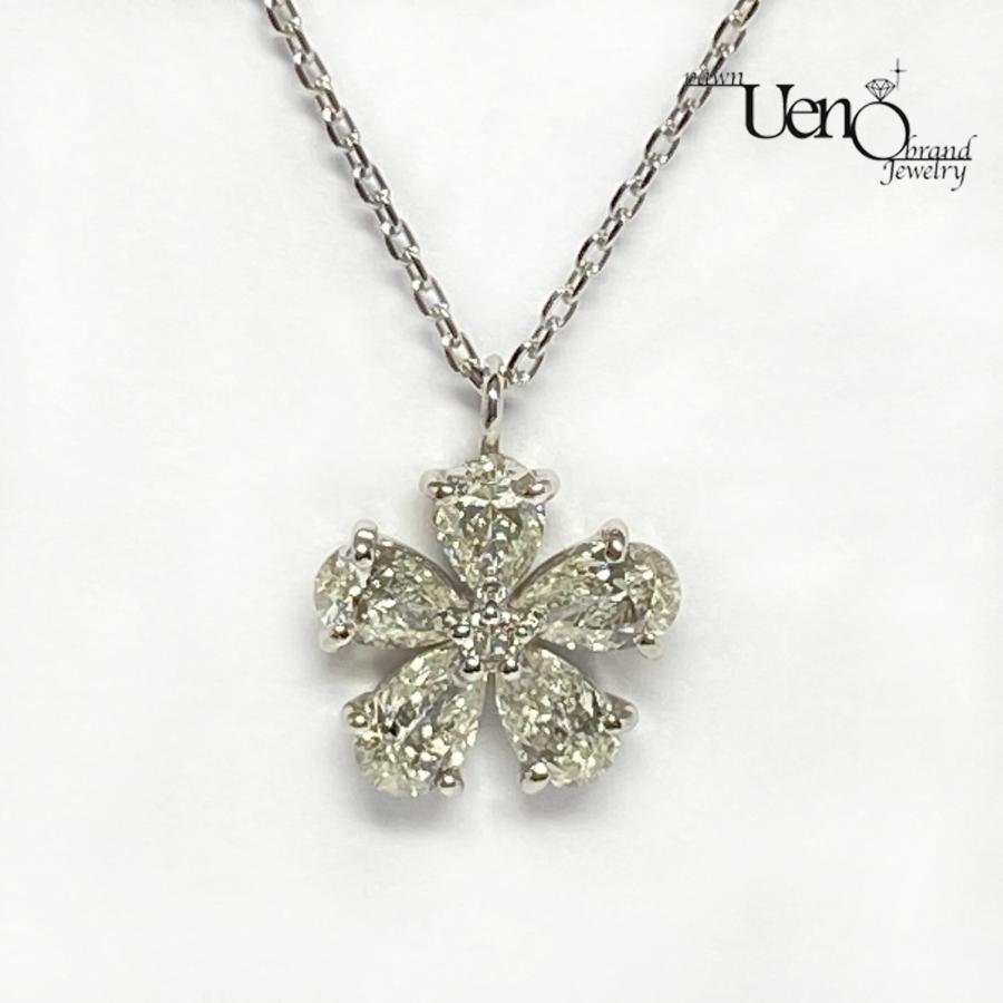 【質屋】送料無料！PT850(ネックレス) PT900(ペンダント) ダイヤモンド0.50ct フラワーモチーフ ペンダント付きネックレス : 株式会社 上野商会 Yahoo!店 - 通販 ...