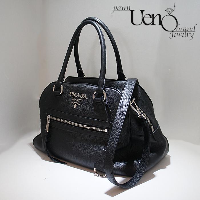PRADA 【質屋】送料無料！PRADA プラダ VITELLO PHENIX 2WAYバッグ （黒） : 株式会社 上野商会 Yahoo!店 - 通販 - Yahoo!ショッピング