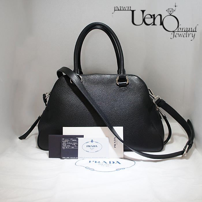 PRADA 【質屋】送料無料！PRADA プラダ VITELLO PHENIX 2WAYバッグ （黒） : 株式会社 上野商会 Yahoo!店 - 通販 - Yahoo!ショッピング