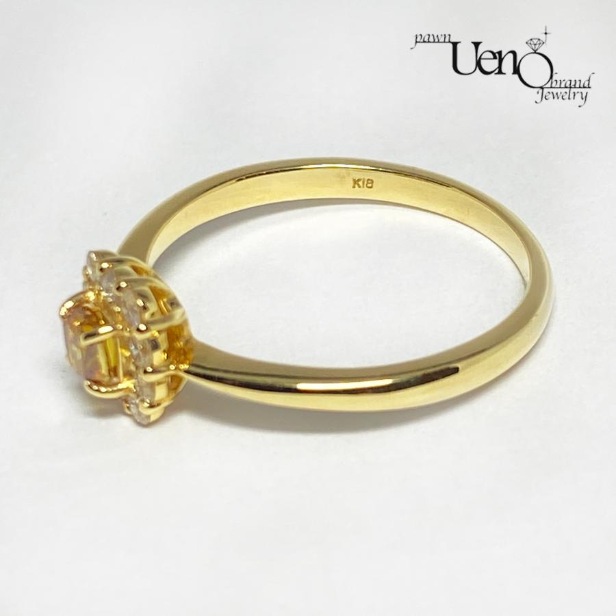 【質屋】送料無料！K18 イエローダイヤモンド0.20ct ダイヤモンド0.15ct ファッションリング : 56 : 株式会社 上野商会 Yahoo!店 - 通販 - Yahoo!ショッピング