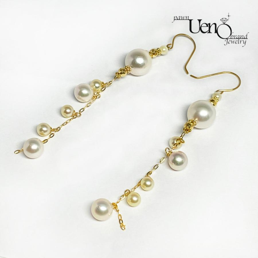 【質屋】送料無料！K18 アコヤパール ベビーパール ロングピアス : 64 : 株式会社 上野商会 Yahoo!店 - 通販 - Yahoo!ショッピング