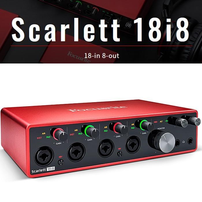 感謝の声続々！ Focusrite フォーカスライト/Clarett + 4Pre 18in/8out USBオーディオ・インターフェース ...