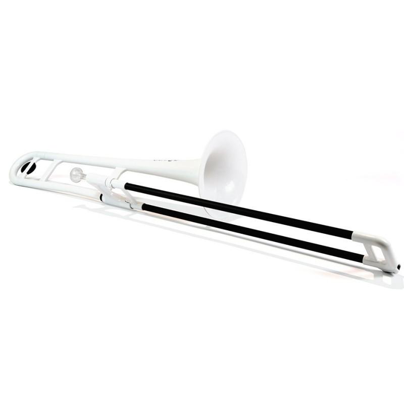 pInstruments pBone White PBONE1W プラスチック製トランボーン : ギターパーツの店・ダブルトラブル - 通販 - Yahoo!ショッピング