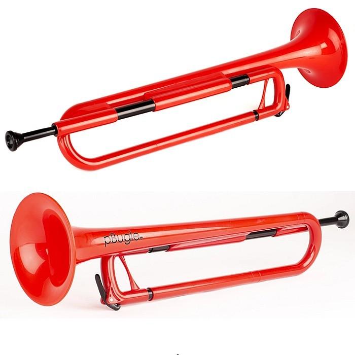 pInstruments pBugle Red PBUG1R プラスチック製ビューグル : ギターパーツの店・ダブルトラブル - 通販 - Yahoo!ショッピング