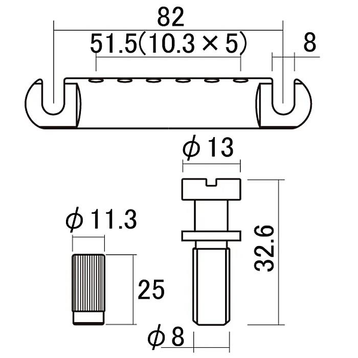 SCUD LPT-1AAN アルミ ストップテールピース ニッケル レリック : scud-lpt-1aan : ギターパーツの店・ダブルトラブル - 通販 - Yahoo!ショッピング