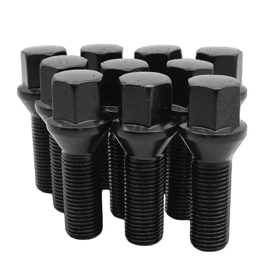 14R-45mm ロングボルト ブラック ラグボルト10本セット M14xP1.5-17HEX 座面球R14 黒 レクサス ベンツ アウディ VW ポルシェ : 14r-150blk45-10 ...