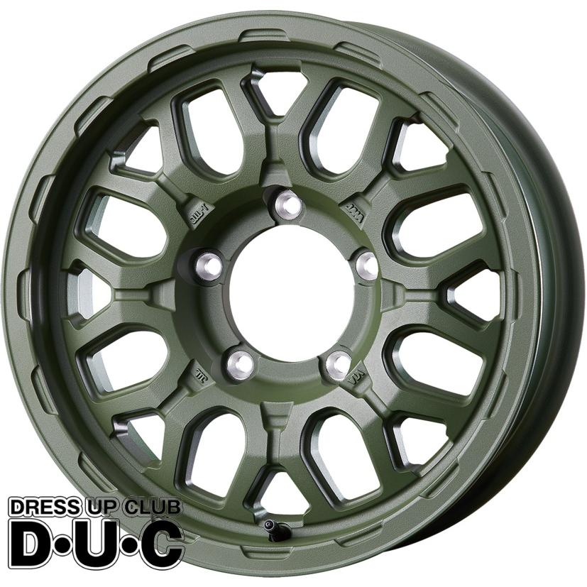 INTER MILANO 新色 ジムニー MUD BAHN XR-800M ME チッピンググリーン CGR 16インチホイール4本セット 16-5.5 5-139.7+205 法人限定 ...