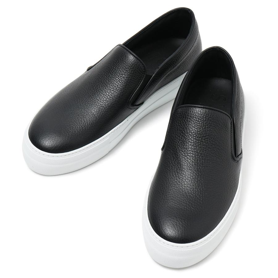 PELLICO SUNNY（ペリーコサニー） GIOIA M001 GAMMA 3.5cm シュリンクレザー スリッポンシューズ BLACK ...