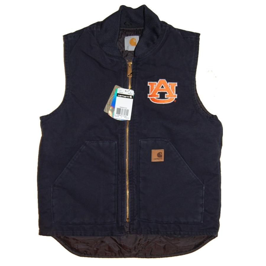 Carhartt（カーハート） carhartt DUCK VEST AUBURN UNIV ダックベスト NAVY : インポートショップ ...