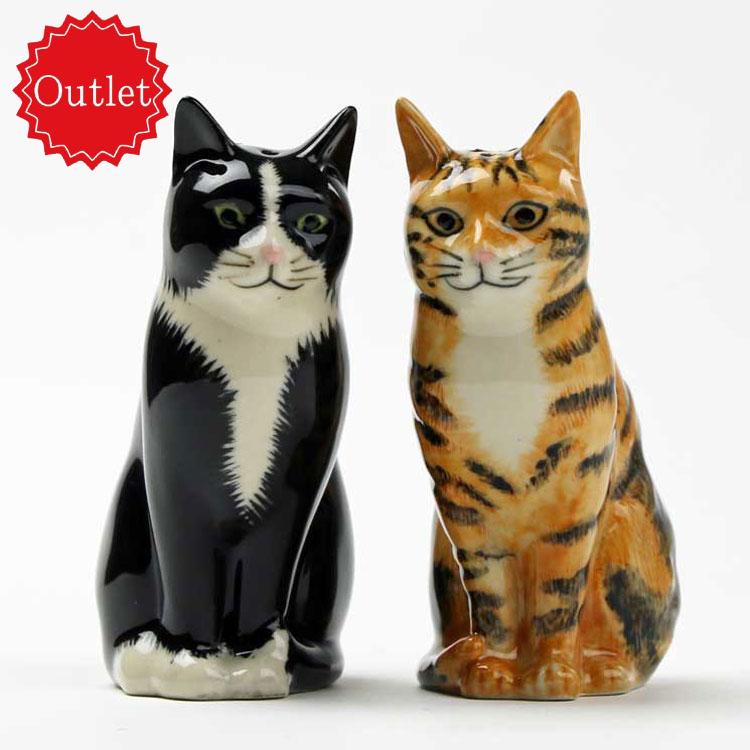 【アウトレット品】塩コショウ入れ セット 調味料入れ 卓上 猫 ねこ Reuben/Sparky S&P プレゼント クエイルセラミックス Quail Ceramics : 南欧風雑貨カサ・デ ...