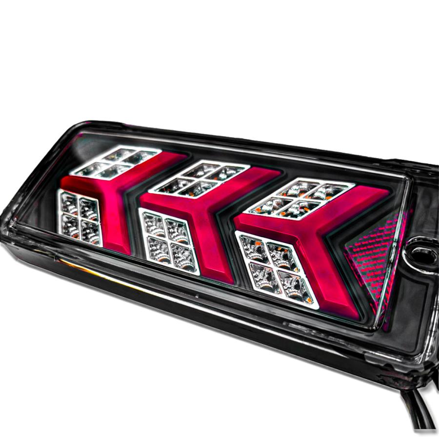 ハイゼット トラック ジャンボ LED テールランプ 流れるウインカー シーケンシャル サンバー S500P S510P タイプY ...