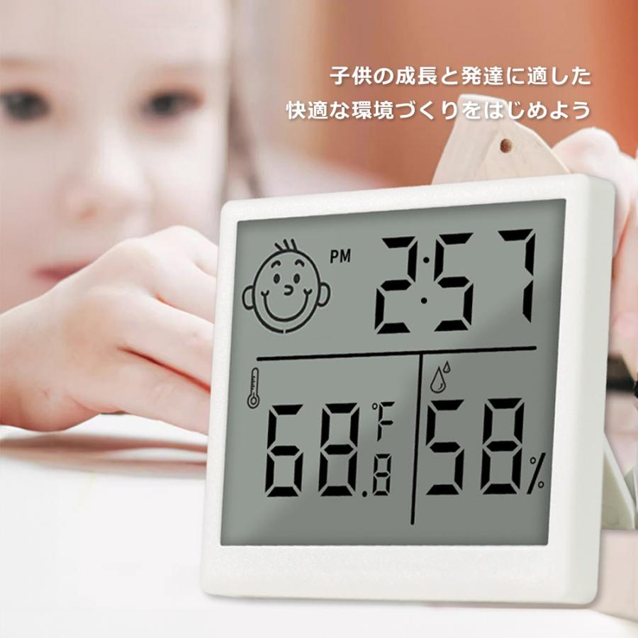デジタル湿度計 温湿度計 室内温度計 温湿度計測定器 快適度表示 LCD見やすい大画面 梅雨対策 熱中症予防 肌の潤い 乾燥対策 健康管理 卓上スタンド 白 : b0dk6zdcgg : mw ...
