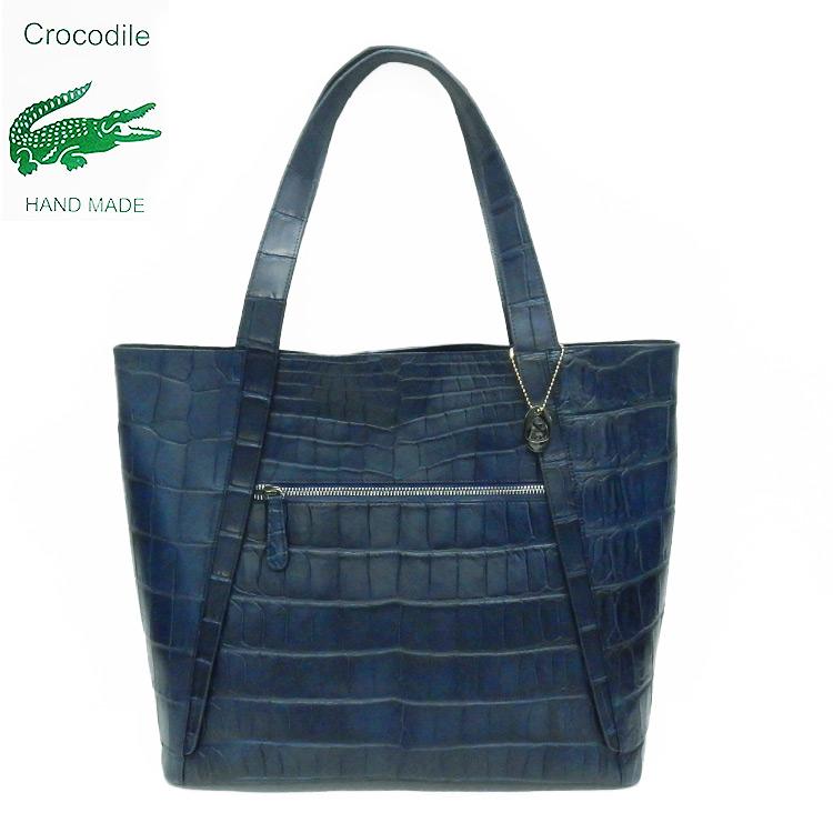 日本製 クロコダイル革 トートバッグ 青紺 本革 レザー メンズ B4ファイル可 BG-WL99-NV2 : 背広屋石K - 通販 - Yahoo!ショッピング