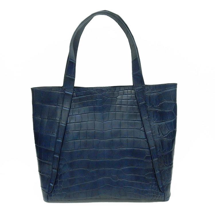 日本製 クロコダイル革 トートバッグ 青紺 本革 レザー メンズ B4ファイル可 BG-WL99-NV2 : 背広屋石K - 通販 - Yahoo!ショッピング