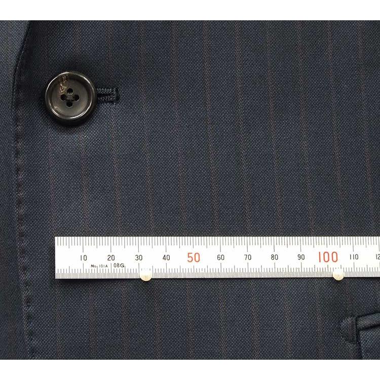 秋冬物 [Ermenegildo Zegna]ゼニア生地 TRAVELLER使用 ベーシック2釦スーツ 藍紺縞 ロゴ入り裏地 EZR-N06 : ezr-n06 : 背広屋石K - 通販 ...