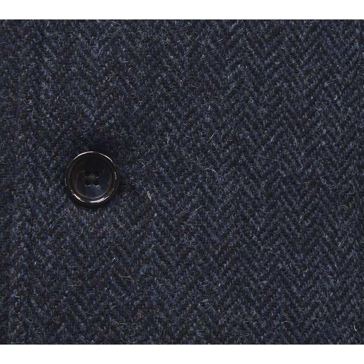 HARRIS TWEED（ハリスツイード） 英国生地 チェスターコート 青紺系