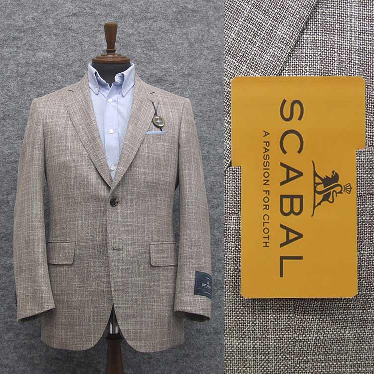 春夏物ジャケット [SCABAL] スキャバル オーダー生地使用 ベーシック2釦 茶系/無地調 [A体][BB体] SCB-J55 : 背広屋石K - 通販 - Yahoo!ショッピング