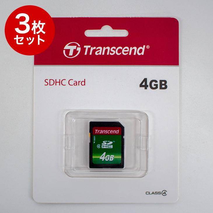 SDHCカード 4GB 3枚セット Transcend トランセンド SDカード バルク品 :04301TS4GSDHC4-3:アスカラ Yahoo!ショッピング店 - 通販 - Yahoo ...