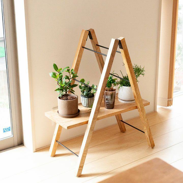 マンゴーウッドの、ラダー花台※同梱不可商品です :gd2610:e-花屋さん - 通販 - Yahoo!ショッピング