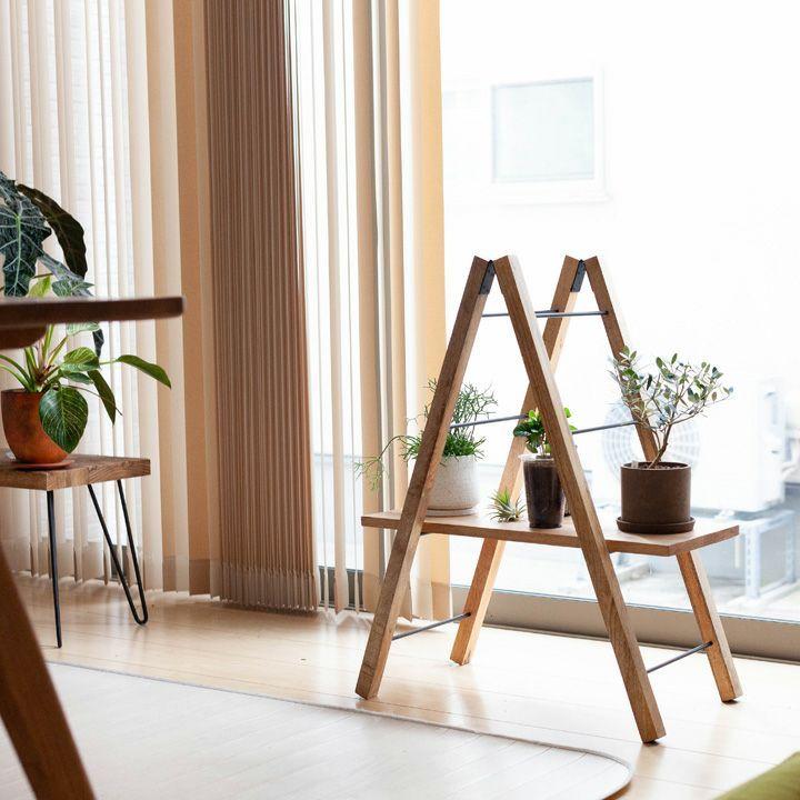 マンゴーウッドの、ラダー花台※同梱不可商品です :gd2610:e-花屋さん - 通販 - Yahoo!ショッピング