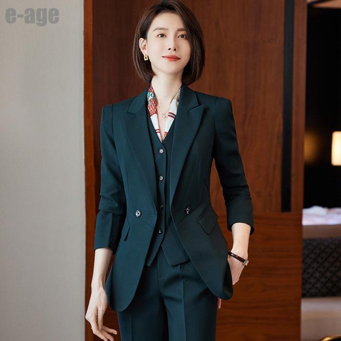 大きいサイズ ビジネススーツ レディース 上下セット パンツスーツ スカートスーツ 2type リクルート OL テーラード ストレッチ :kka-03f17-mho342:e-ageストア ...