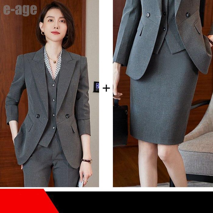 大きいサイズ ビジネススーツ レディース 上下セット パンツスーツ スカートスーツ 2type リクルート OL テーラード ストレッチ :kka-03f17-mho342:e-ageストア ...