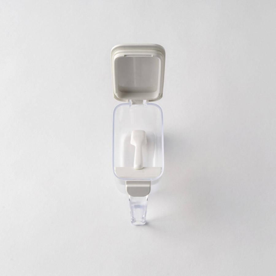 marna マーナ 調味料ポット 370ml 3個セット 調味料ケース 調味料入れ キャニスター 保存容器 容器 ケース 保存 調味料 密閉 スプーン付き K736 : ヤマソロ ホームライフ ...