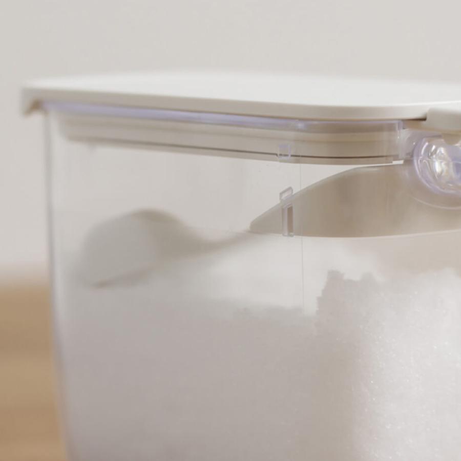 marna マーナ 調味料ポット 370ml 3個セット 調味料ケース 調味料入れ キャニスター 保存容器 容器 ケース 保存 調味料 密閉 スプーン付き K736 : ヤマソロ ホームライフ ...