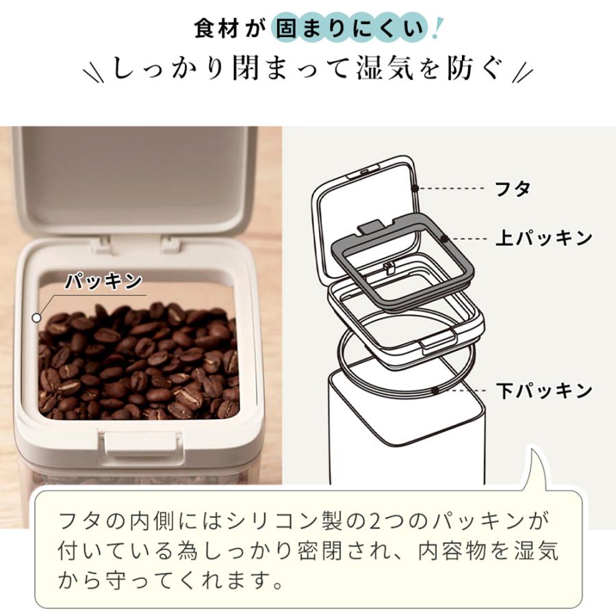 marna マーナ 保存容器 トール 1.2L K763 GOODLOCKCONTAINER パッキン付 ワンタッチ 調味料入れ ケース コーヒー豆 キャニスター 収納 : ヤマソロ ホーム ...