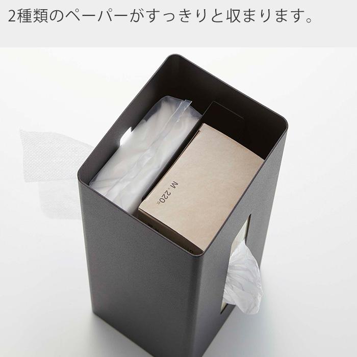 RIN（山崎実業） 山崎実業 公式 リン 両面 ティッシュケース 縦型 RIN おしゃれ 木 北欧 ティッシュボックス ペーパーディスペンサー 蓋付き 5635 5636 : ヤマソロ ホーム ...