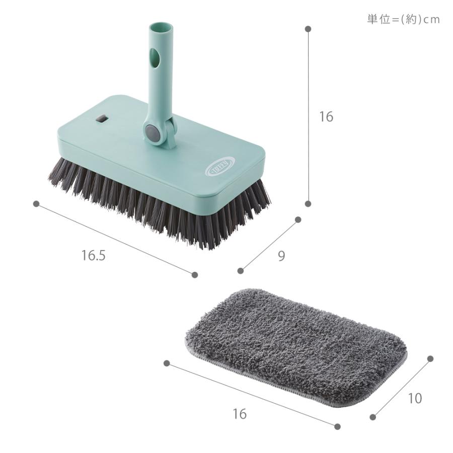 LADONNA Toffy ジョイント付け替えブラシ＆モップヘッド デッキブラシ モップ タイルブラシ お風呂 拭き上げ 付け替え トフィー ラドンナ : ヤマソロ ホームライフ店 - 通販 ...