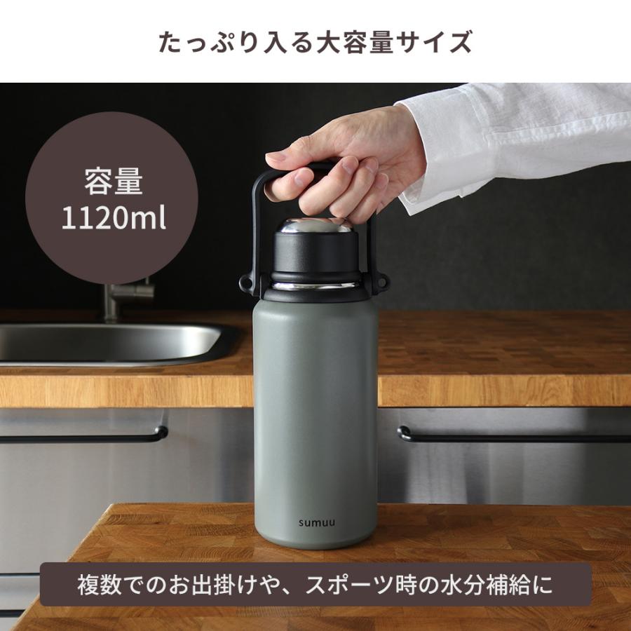 sumuu スムウ 真空ダブルステンレスピクニックボトル ミーボ meebo ジャグボトル 水筒 コップ付き 大容量 1120ml 保温保冷 MCK-154 マクロス : ヤマソロ Yahoo ...