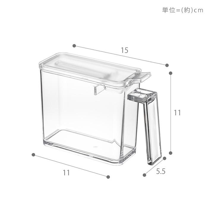 調味料ストッカー S タワー tower おしゃれ 入れ ケース 片手で開閉 すり切り板 塩 砂糖 小麦粉 スプーン付き 保存容器 山崎実業 2867 2868 :3605-5800:ヤマソロ ...