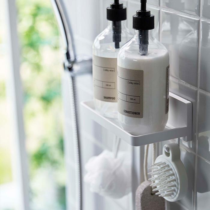 山崎実業 公式 ミスト フィルムフック トレー W18 MIST サニタリートレー バスラック キッチンラック 水切り 冷蔵庫 浮かせる収納 5964 : 3605-8660 : ヤマソロ ...