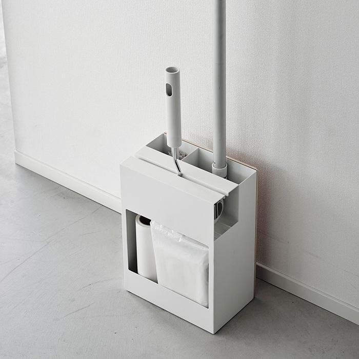 クリーナーツールオーガナイザーリン RIN 一括収納 フローリングワイパー ハンディワイパー カーペットクリーナー クリーナーツール収納 山崎実業 1745 1746 :3605-b650 ...