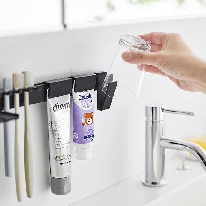 tower 山崎実業 公式 タワー フィルムフック歯ブラシ＆歯磨き用品収納セット 歯ブラシ ホルダー タンブラー フロス 浮かせる 1879 1880 : ヤマソロ Yahoo!店 - 通販 ...