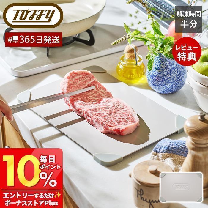 Toffy 11/5はP+9％還元！ toffy トフィー 解凍プレート 急速解凍 冷解食品解凍 粗熱 K-KU23 家庭用 急速 解凍 肉 ...