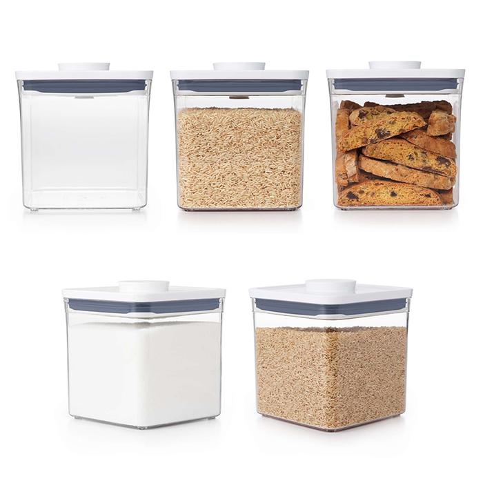 OXO オクソー ポップコンテナ ビッグスクエア ショート 2.6L 11233600 保存容器 プラスチック 密閉 調味料 食品 保存 キャニスター ストッカー : 4450-1970 ...