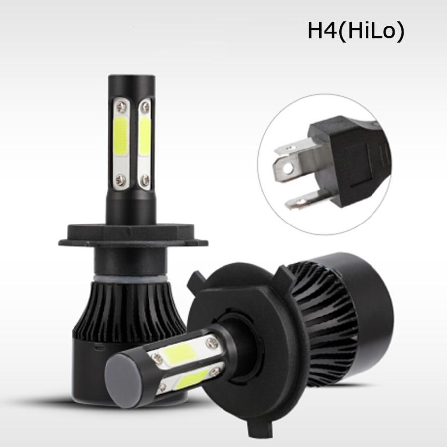 e-auto fun LEDヘッドライト H4 Hi/Lo切替 DC12V 16000ルーメン 6000K ホワイト 2本セット 1年保証 : e-auto fun ストア店 - 通販 ...