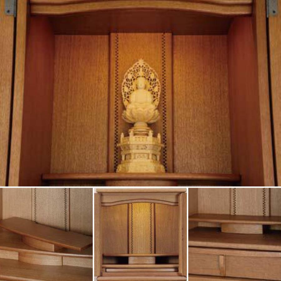 仏壇 タモ ブラウン色 上置/16号 : 仏壇・仏具の専門店ぶつえいどう - 通販 - Yahoo!ショッピング