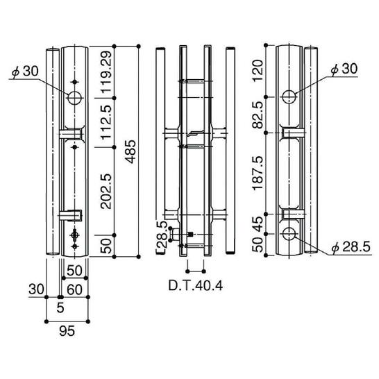 YKKAP プッシュプルハンドル 左勝手 HHJ-0093 : hhj-0093 : MONOYA - 通販 - Yahoo!ショッピング