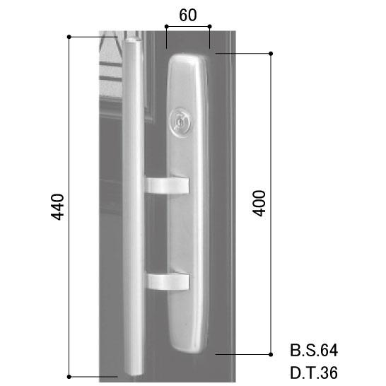 美和ロック YKKAP プッシュプルハンドル 左勝手 HHJ-0167N : MONOYA - 通販 - Yahoo!ショッピング