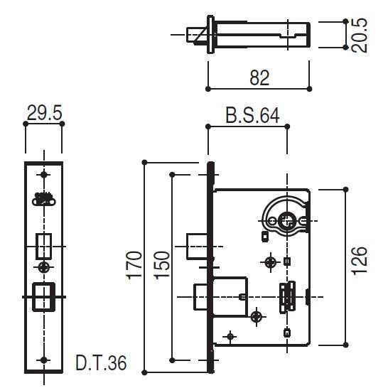 YKKAP 主錠ケース（プッシュプルグリップ錠外観右吊元用）YS HHJ-0699 右 : hhj-0699 : MONOYA - 通販 - Yahoo!ショッピング