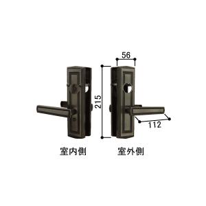 美和ロック YKKAP レバーハンドル・台座・サムターン YBHHW-HHJ-0017 左右兼用 : MONOYA - 通販 - Yahoo!ショッピング